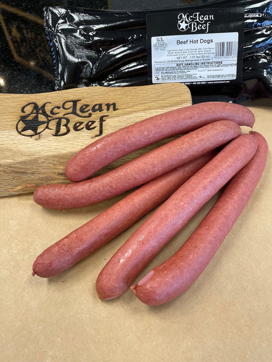 Beef Hot Dog – McLean Beef